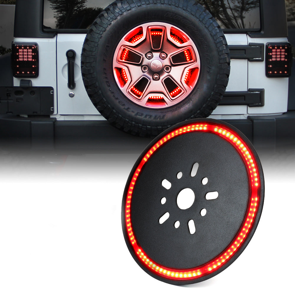 Jeep Wrangler JK/JL 14" Spare Tire Brake Light | Typhoon Series - Titan ...