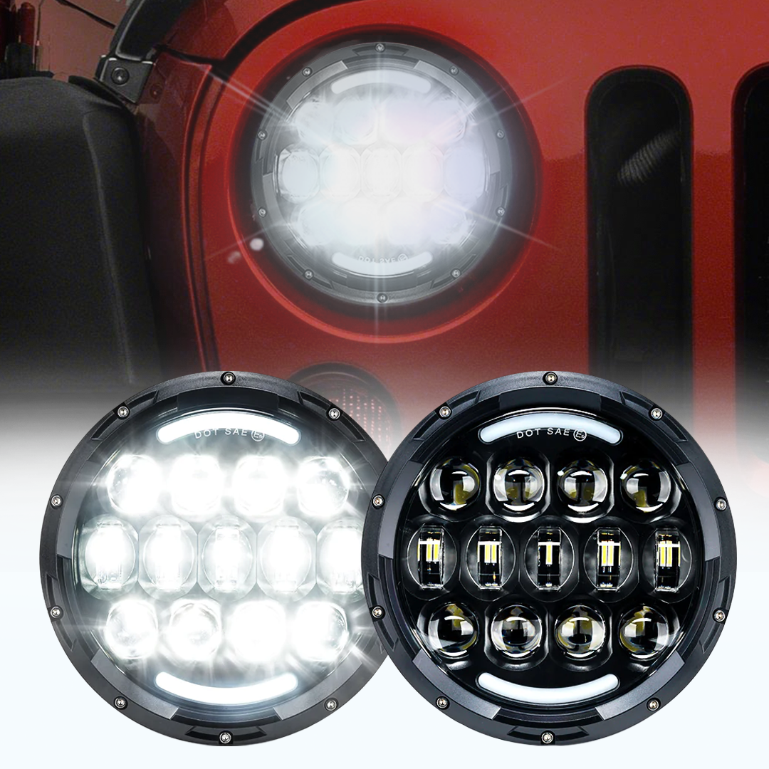 07-18 Jeep Wrangler JK LED Headlights - Titan Off Road